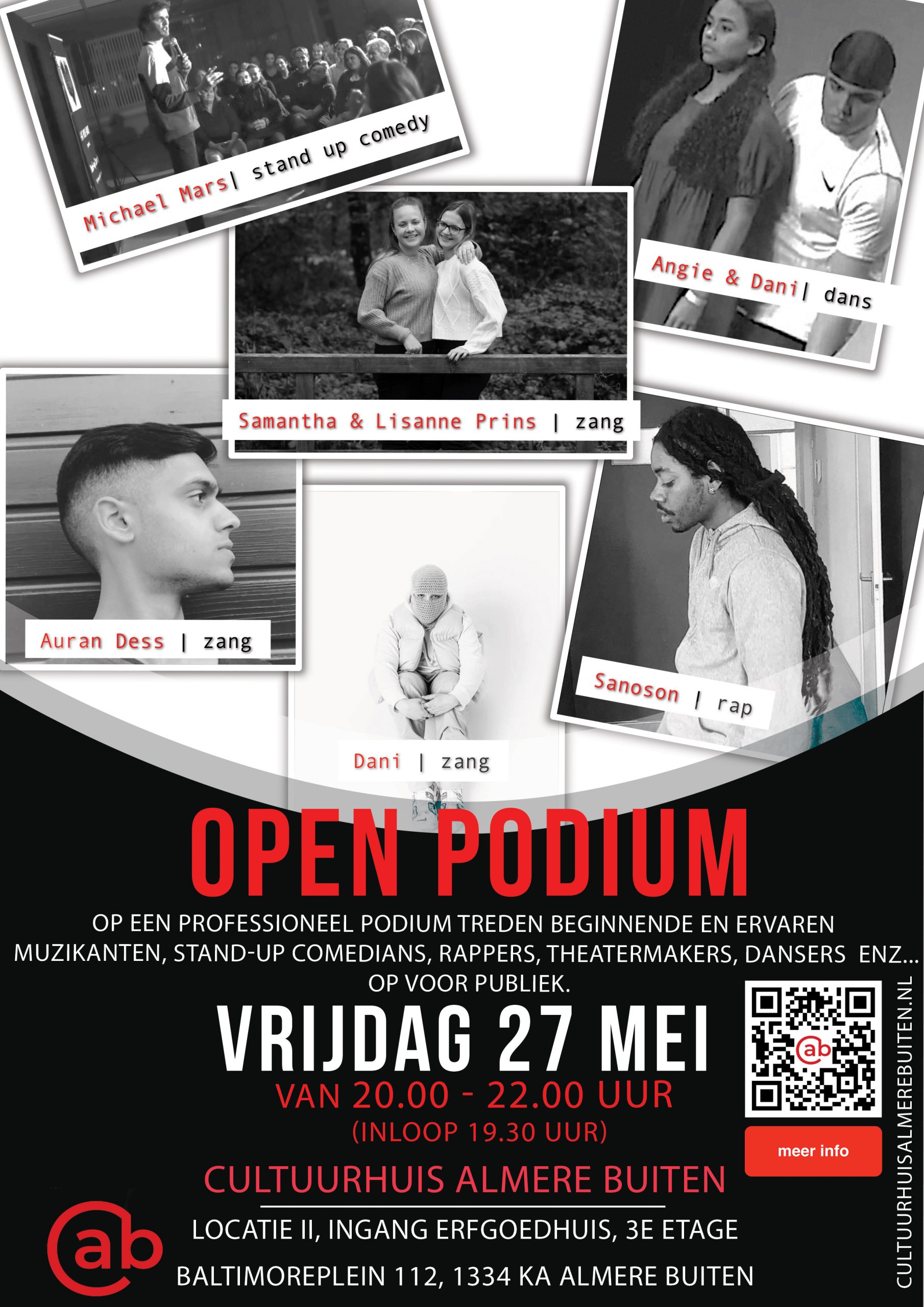 Open podium 27 mei - Cultuurhuis Almere Buiten